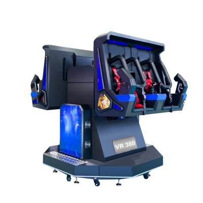 中国 9D VR ローラーコースターシミュレーター ダブルシート | インタラクティブ360°回転バーチャルリアリティライド アーケードマシン 販売用 販売のため