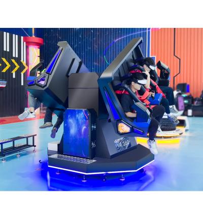 中国 9D VR ローラーコースターシミュレーター ダブルシート | インタラクティブ360°回転バーチャルリアリティライド アーケードマシン 販売用 販売のため