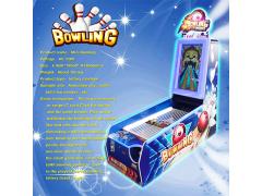 Arcade Video Bowling Game 1P Prize Redemption Amusement Machine For Children
