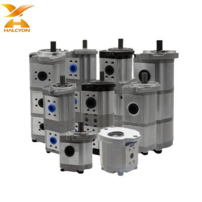 China Excavator Double High Pressure Gear Pump For Shimadzu Rexroth Kubota Kobelco for sale