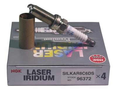 China SILKAR8C6DS 96372 NGK Iridium Spark Plugs MASERATI Anti-seize Coating for sale