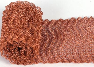 China 9.2M 10M 15M Pure Copper Mesh Knitted Gas Liquid Filter Mesh For Distillation Column Te koop