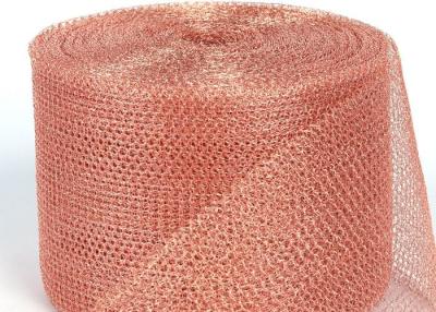 China 99.9% zuivere 127mm Breedte Koper Gebreid Mesh Rust Resistance For Decoration Te koop