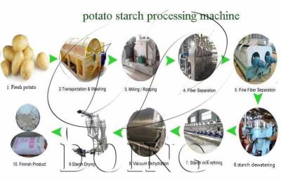 China potato starch production process for sale