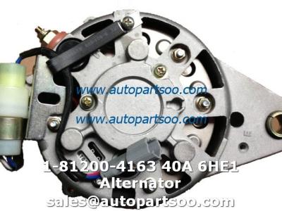 China 1-81200-4163 Isuzu Forward for 40A 6HE1 alternator 0-35000-3763 for sale