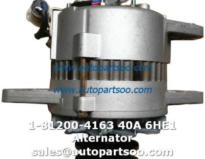 China 1-81200-4163 Isuzu Forward for 40A 6HE1 alternator 0-35000-3763 for sale