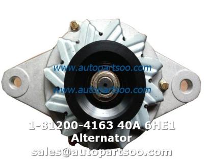 China 1-81200-4163 Isuzu Forward for 40A 6HE1 alternator 0-35000-3763 for sale
