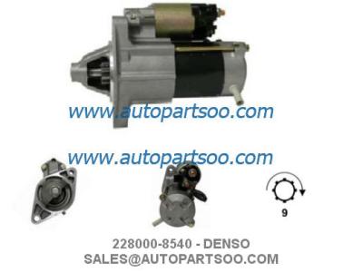 Китай 228000-8540 28100-21020 - мотор стартера 12V DENSO 1.2KW 9T MOTORES DE ARRANQUE продается