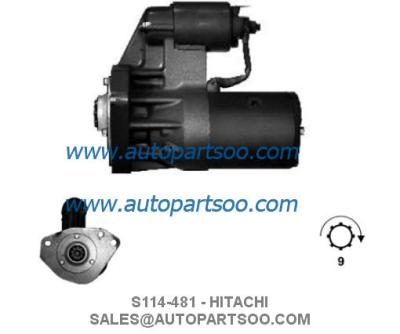 Китай S114-481 S114-481A - мотор стартера 12V ХИТАЧИ 1.4KW 9T MOTORES DE ARRANQUE продается