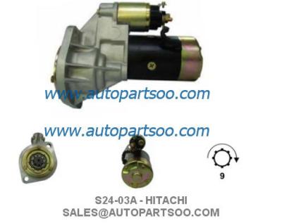 Китай S24-03A S24-03B - мотор стартера 24V ХИТАЧИ 3.5KW 9T MOTORES DE ARRANQUE продается