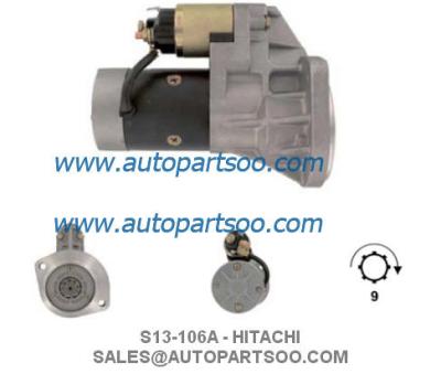Китай S13-106 S13-106A - мотор стартера 12V ХИТАЧИ 2.3KW 9T MOTORES DE ARRANQUE продается