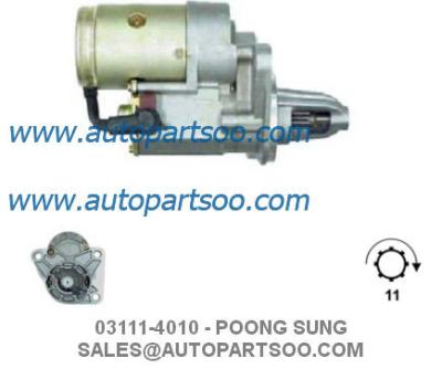 Китай 03111-4010 СПЕТЫЙ POONG мотор стартера 03111-4200 12V 2.2KW 11T MOTORES DE ARRANQUE продается