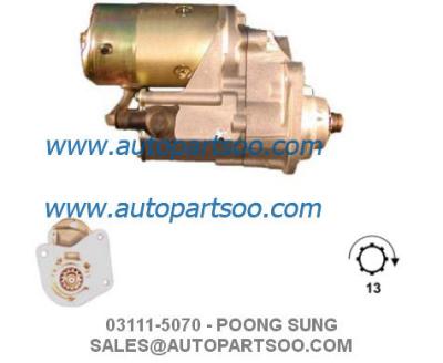 Китай 03111-5070 OK638-18-400 POONG СПЕТОЕ мотор стартера 12V 2.5KW 13T MOTORES DE ARRANQUE продается