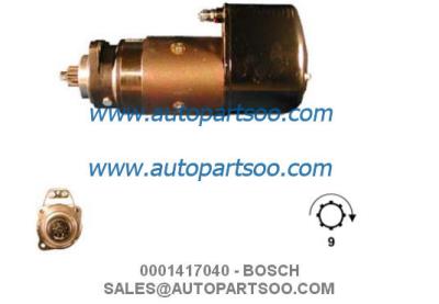 Китай 0001417040 0031513701 - мотор стартера 24V BOSCH 6.6KW 9T MOTORES DE ARRANQUE продается