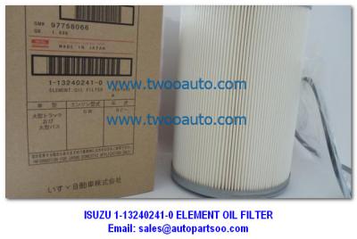 China FILTRO DE ACEITE DEL ELEMENTO DE ISUZU 1-13240241-0 AUTÉNTICO en venta