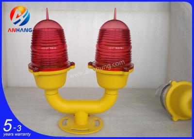 China Red LED twin aircraft waring light for telecom tower, mast, post and pole for sale
