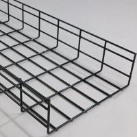 China ElectroGalvanized Wire Tray Rectangular Wire Mesh Basket Cable Tray Grid for sale