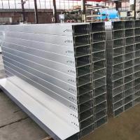 China Silver Customizable Height Aluminum Cable Tray Durable Construction for sale