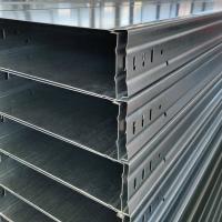 China Rectangular Heavy Duty Cable Tray Hot Dip Galvanized Silver Color for sale