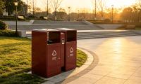 China Voice Prompt Sensor Activated Trash Can Smart Sorting Smart Waste Bin Data Analysis for sale