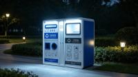 China Boulevard Solar Garbage Cans Data Analysis Solar Power Trash Can Sensor Lid for sale