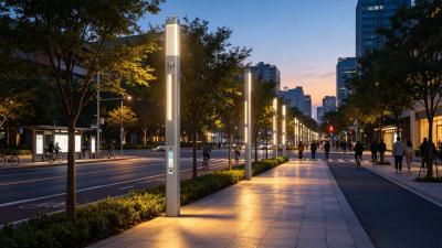 China Electric Scooter Charging Smart Street Lamps Public Safety Smart City Light Poles for sale
