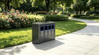 China Voice Prompt Solar Powered Trash Bin Intelligent Sorting Smart Garbage Can for sale