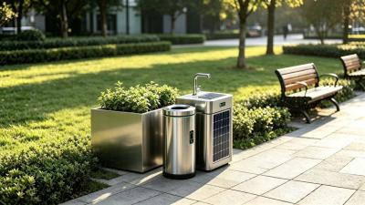China Photovoltaic Smart Planter Box Environmental Monitoring Urban Planter Box for sale