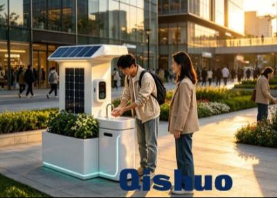 China Remote Control Urban Garden Boxes WiFi Sharing Outdoor Plant Box With Sensor Water Outlet for sale