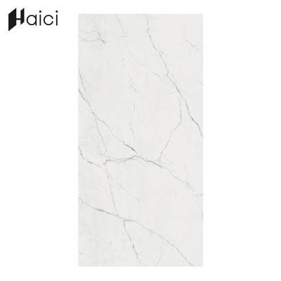 China High Temperature resistance Sintered Stone Bathroom Vanity Sink Statuario Venato 1600 x 3200 mm Large Size Porcelain Slab Tile Sintered Stone for sale