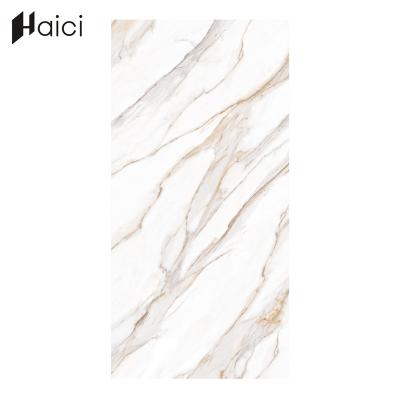 China High Temperature resistance Modern Design 1600x 3200x12mm Alice Gold Wear Resistant Sintered Stone for sale