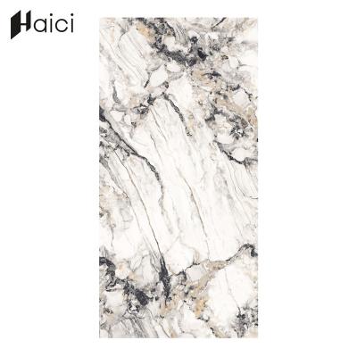 China High Temperature resistance Sintered Stone Tile Kitchen Table 1600x 3200 Porcelain Slabs Arctic Ocean Soft Matt Sintered Stone for sale