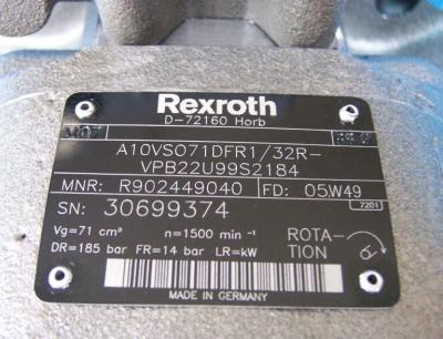 中国 Rexroth A10VSO71DRS/32R-VPB22U99S2184 販売のため