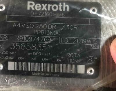 중국 R910974769 A4VSO250DR/30R-PPB13N00 축 방향 피스톤 변량펌프 판매용