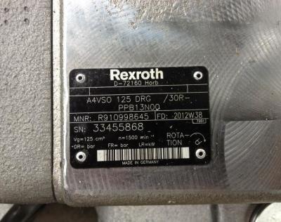 中国 Rexroth R910998645 A4VSO125DRG/30R-PPB13N00 AA4VSO125DRG/30R-PPB13N00の軸ピストン可変的なポンプ 販売のため
