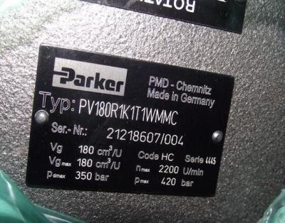 China Parker PV180R1K1T1WMMC Axial Piston Pump for sale