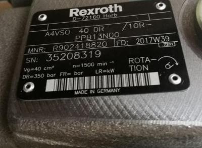中国 R902418820 A4VSO40DR/10R-PPB13N00 Rexroth A4VSO40DRのタイプ軸ピストン可変的なポンプ 販売のため