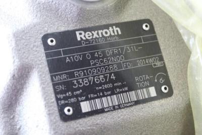 중국 R910909288 A10VO45DFR1/31L-PSC62N00 Rexroth 왼쪽 회전 가변 피스톤 펌프 판매용