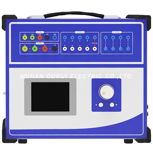 Quality Single Chip Control Small Relay Protection Tester 4 Phase Voltage 3 Phase Current for sale