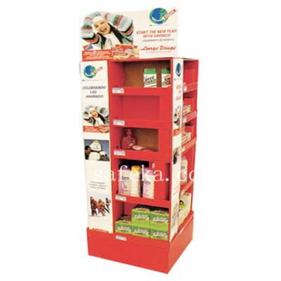 China Custom Cardboard Pallet Display stand Unit for Supermarket for sale