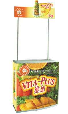 China Customs Cardboard Floor Displays Stand for Food Displays with poles for sale