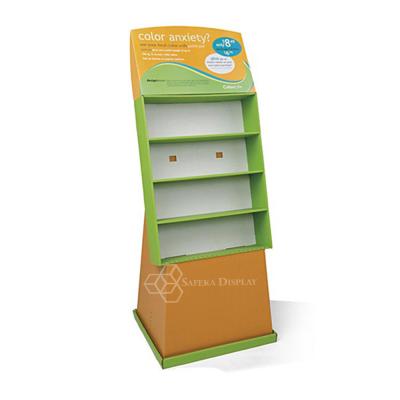 China New creative promotion corrugated 3 layers paper Material POP cardboard display stand for sale