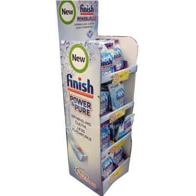 China Retail promotion supermarket and chain store cardboard display shelf floor stand unit FSDU for sale