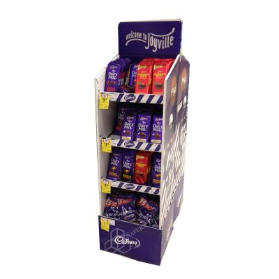 China Double Side Retail Custom Stand floor display rack and pallet display shelf for sale