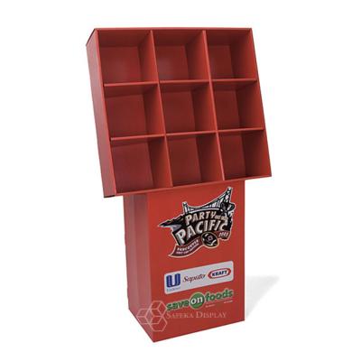China Paper Material Corrugated Carton  Paper Type Advertising Pop Up Cardboard Display Stand for sale