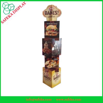 China 2017 NEW custom design print paper display for food for sale