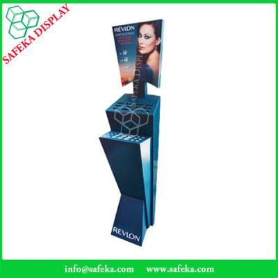 China paper material Custom Innovative pop displays Promotion Revlon display stand Cardboard Cosmetics display stand for sale