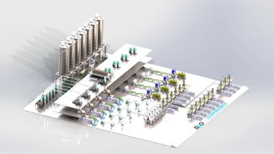 China Fully Automated Smart Material Handling System For Modified Plastic Production for sale