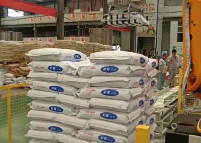 China Automated Plastic Industry Robotic Palletizing System With 4 Axis Articulated Arm for sale