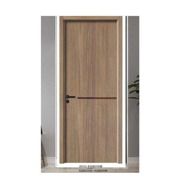 Quality Factory Hotel Exterior Solid Wood Doors Internal Bedroom Simple Design Interior Wooden Door for sale